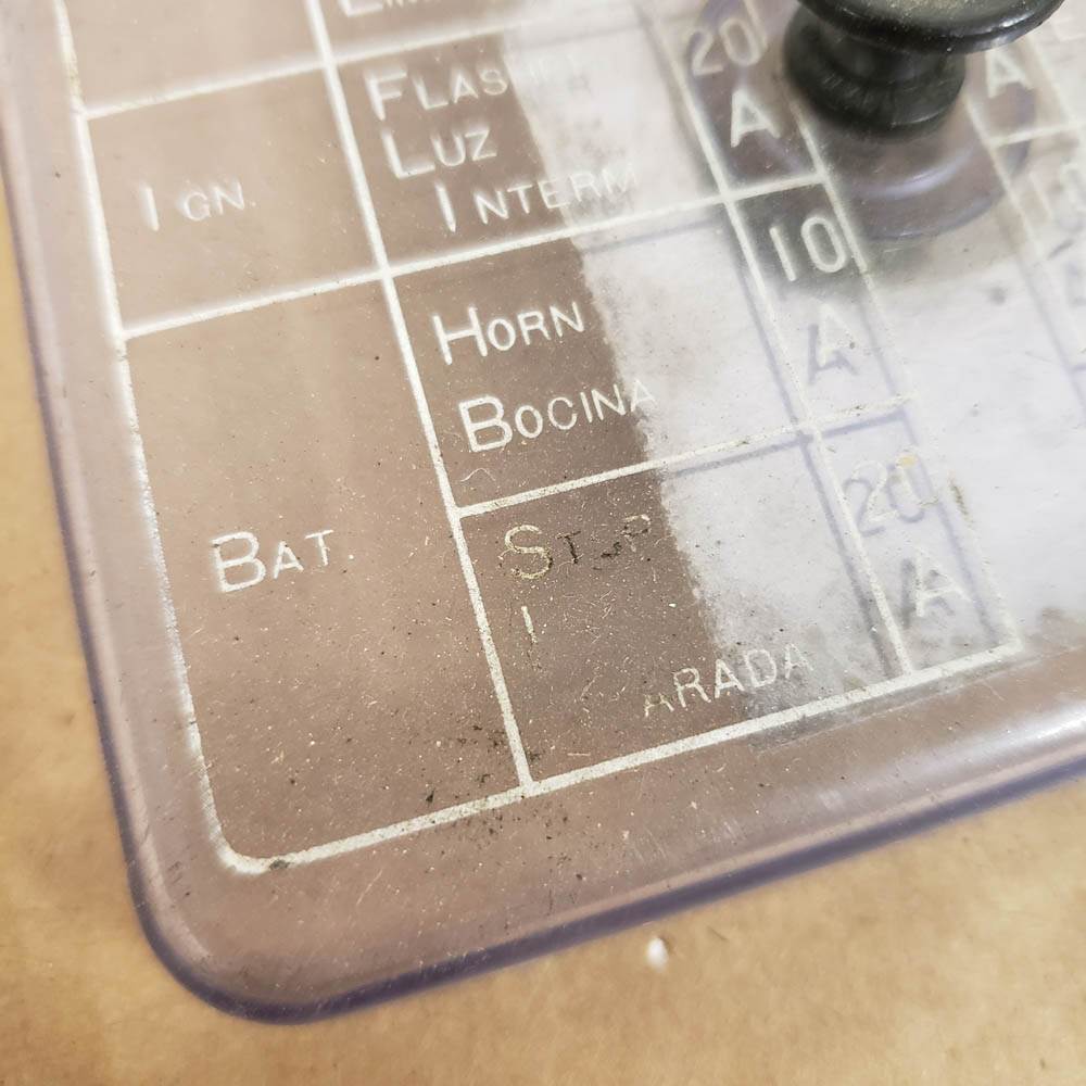 Original Datsun 240Z Fuse Box Cover Interior Trim Panel OEM - For Sale ...