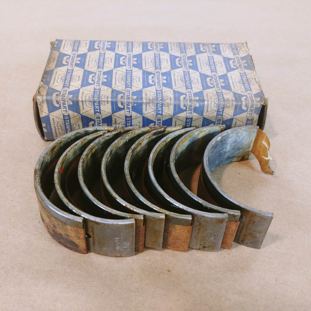 Triumph TR2 TR4 Original Con Rod Bearing Set Stanpart 117590 .020 NOS ...