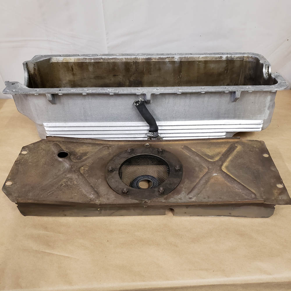 Jaguar XKE E-Type 3.8 4.2 Series 1 Aluminum Finned Oil Pan Sump with ...