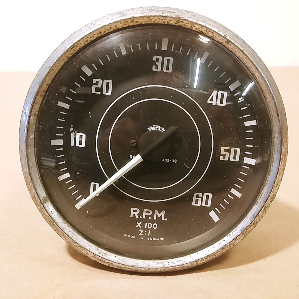 Triumph TR3 Original Tachometer RPM Gauge Jaeger 51-11-402-09 OEM - For ...