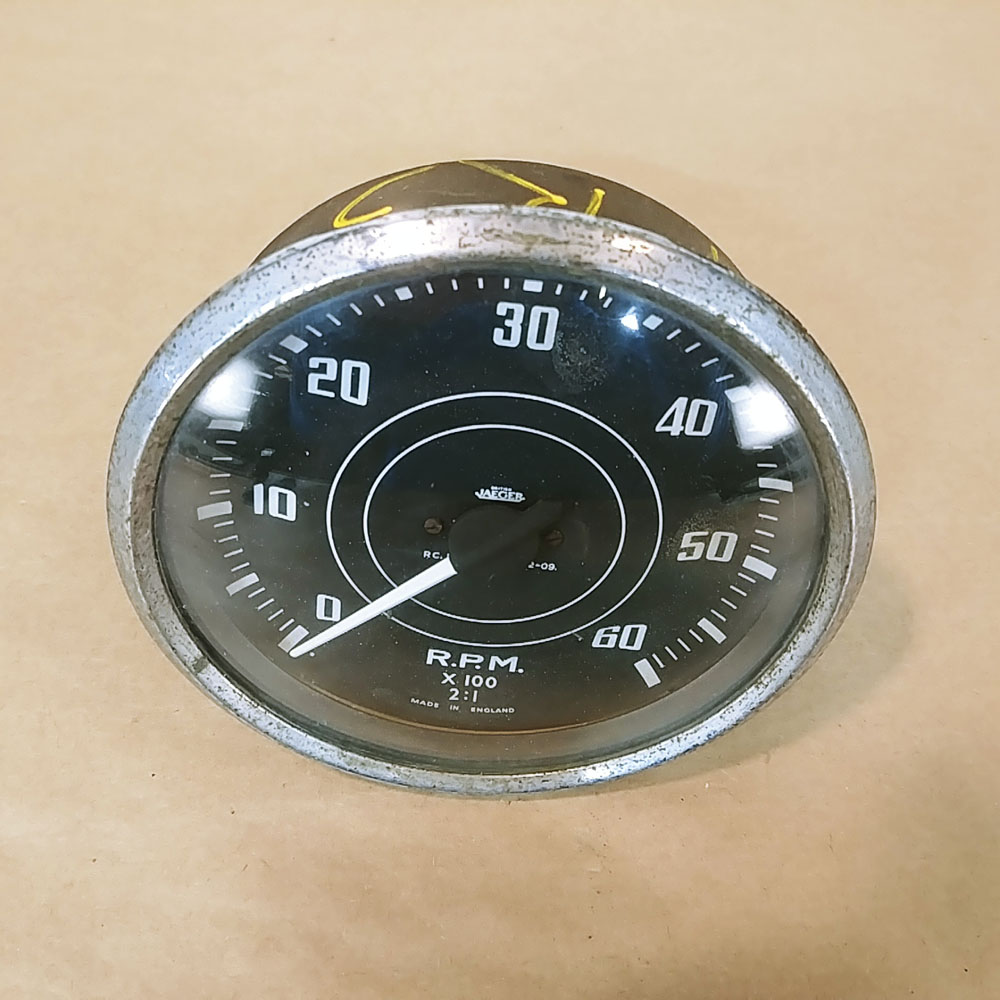 Triumph TR3 Original Tachometer RPM Gauge Jaeger 51-11-402-09 OEM - For ...