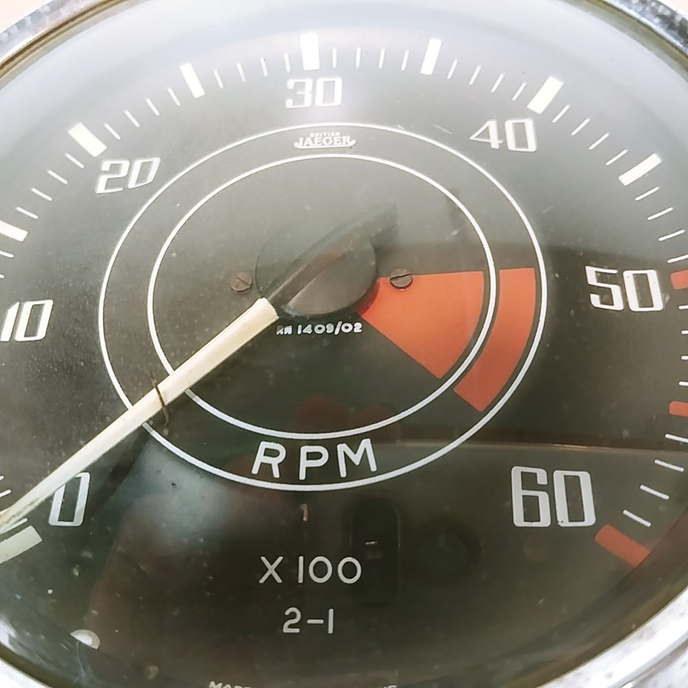 OEM 1961-1962 Triumph TR4 Tachometer RPM Gauge Jaeger RN 1409/02 ...
