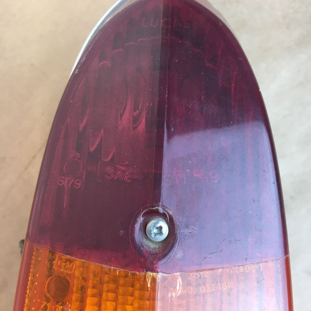 OEM 1970-1980 MG MGB LUCAS Tail Light Assembly Lens 54580421 L840 Original Part - For Sale ...