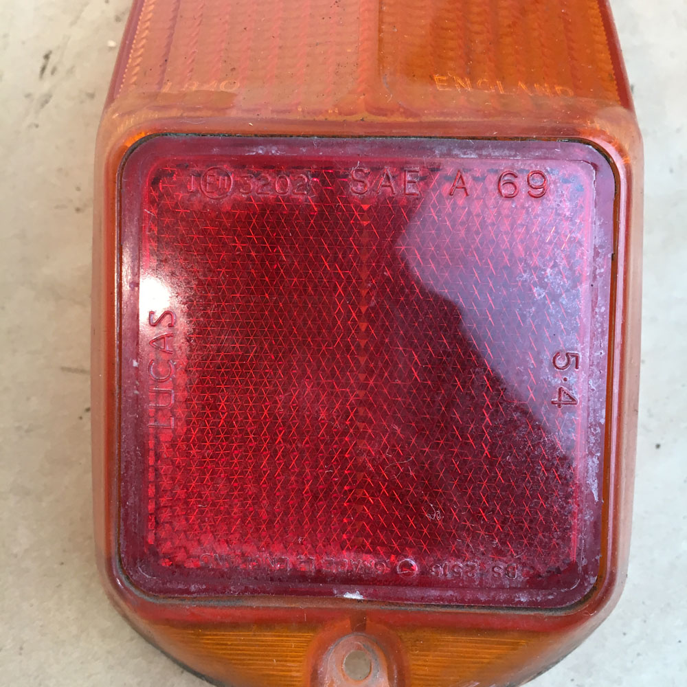 OEM 1970-1980 MG MGB LUCAS Tail Light LENS ONLY L840 54580421 Original Part - For Sale, Seattle WA