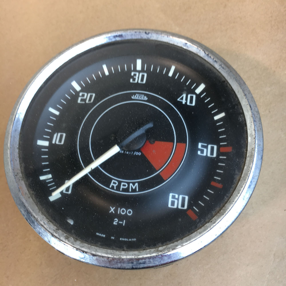 Triumph TR4 TR4A Original Tachometer RPM Gauge Jaeger RN1417/00 OEM ...