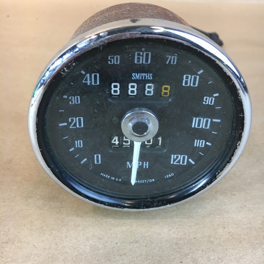 OEM MG MGB 1968-71 Speedometer Gauge 120MPH Smiths SN-5227/06 1280 ...