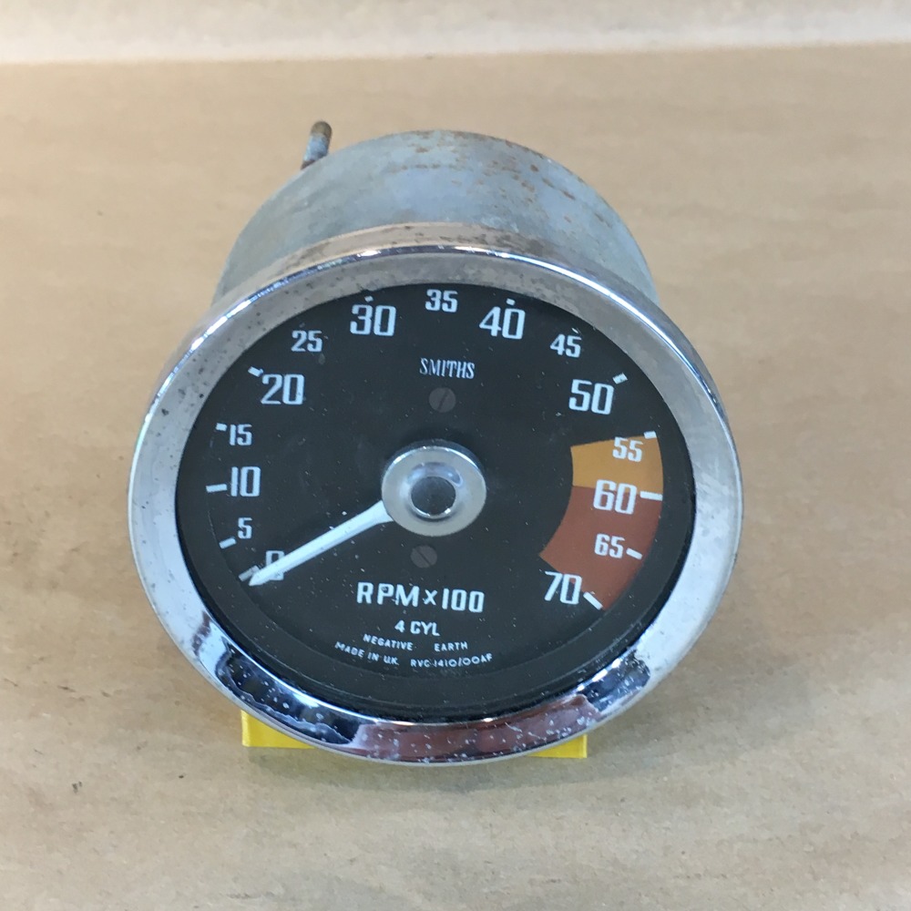 OEM 1972-1976 MG MGB Smiths Tachometer Tach Gauge RVC 1410/00AF ...
