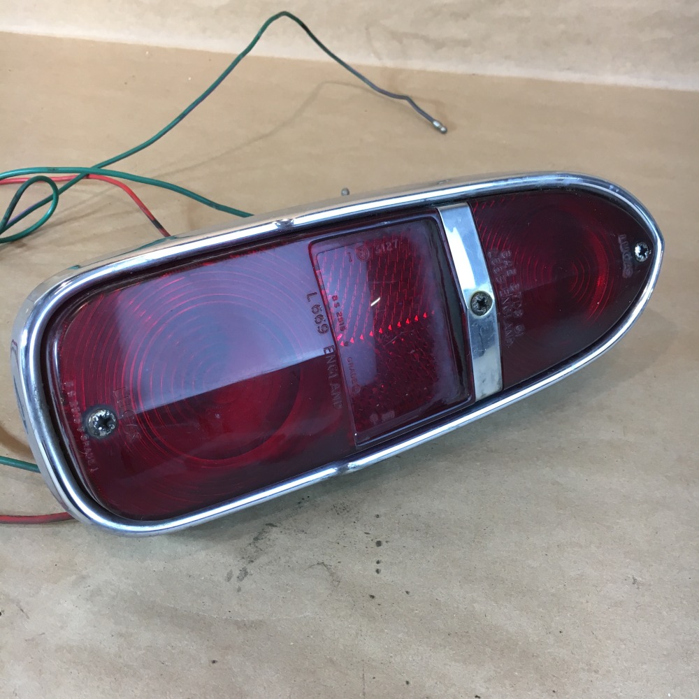 OEM TRIUMPH TR4 TR4A TR250 Tail Chrome Tail Light BS2515 Lucas L699 ...