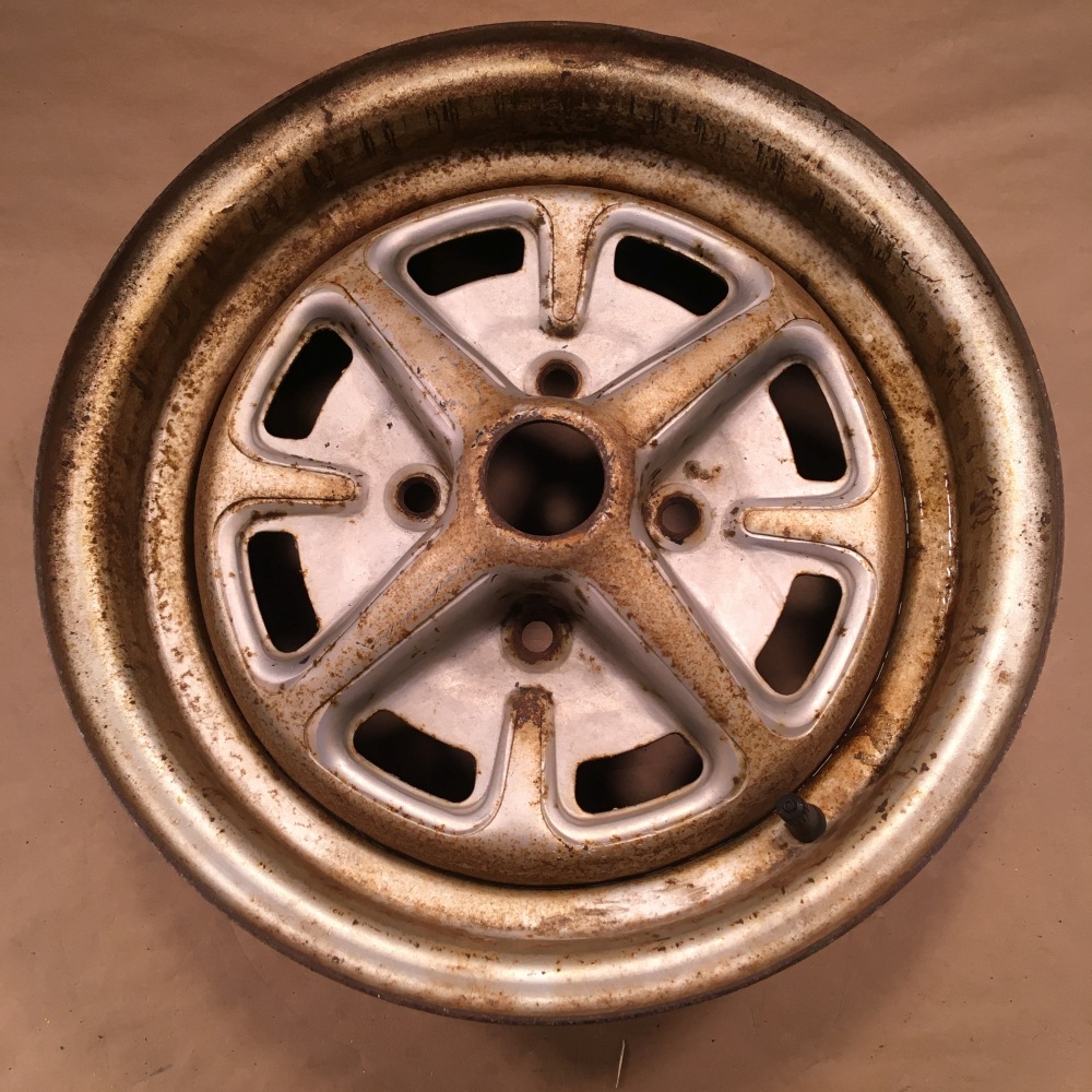 Original MG MIDGET Stock Steel Wheel Rostyle 13x4.5 Wheel OEM - For ...