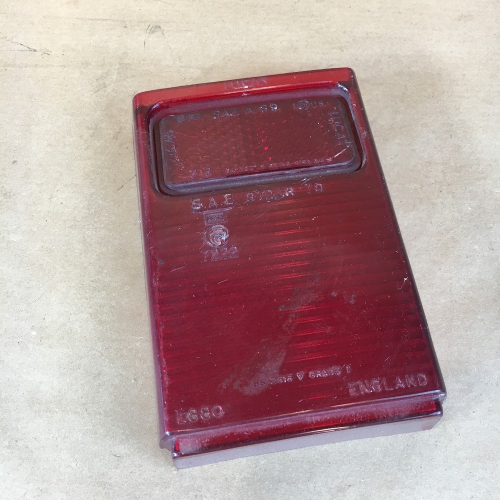 Triumph Spitfire GT6 Original Rear Tail Light Lamp Red Lens Only Lucas ...
