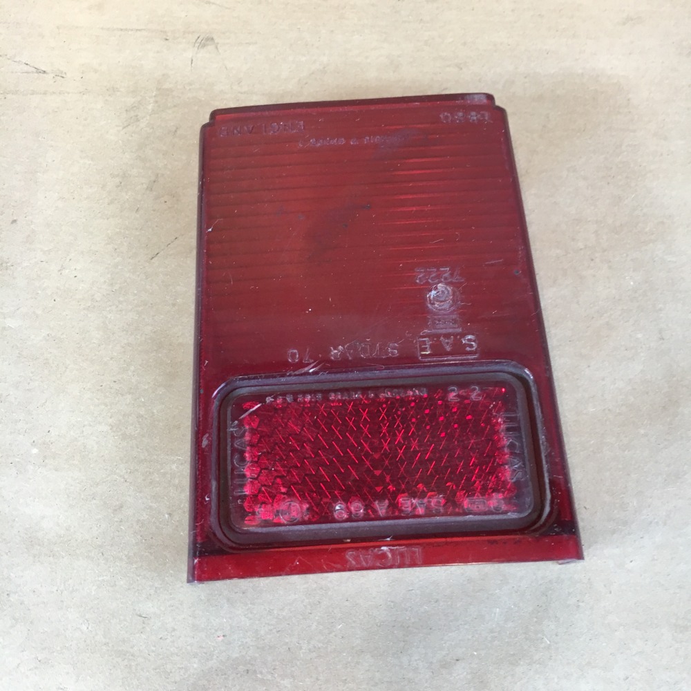 Triumph Spitfire GT6 Original Rear Tail Light Lamp Red Lens Only Lucas ...
