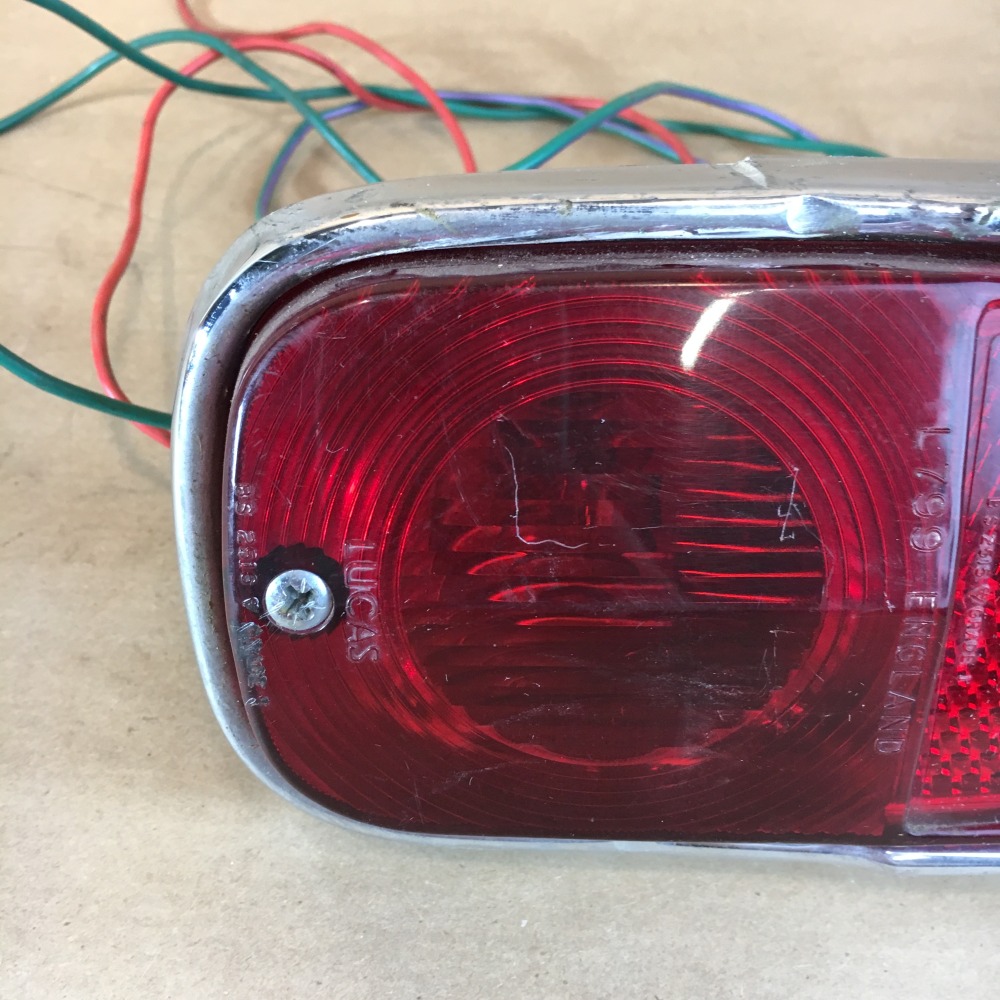 OEM TRIUMPH TR4 TR4A TR250 Tail Chrome Tail Light BS2515 Lucas L699 ...