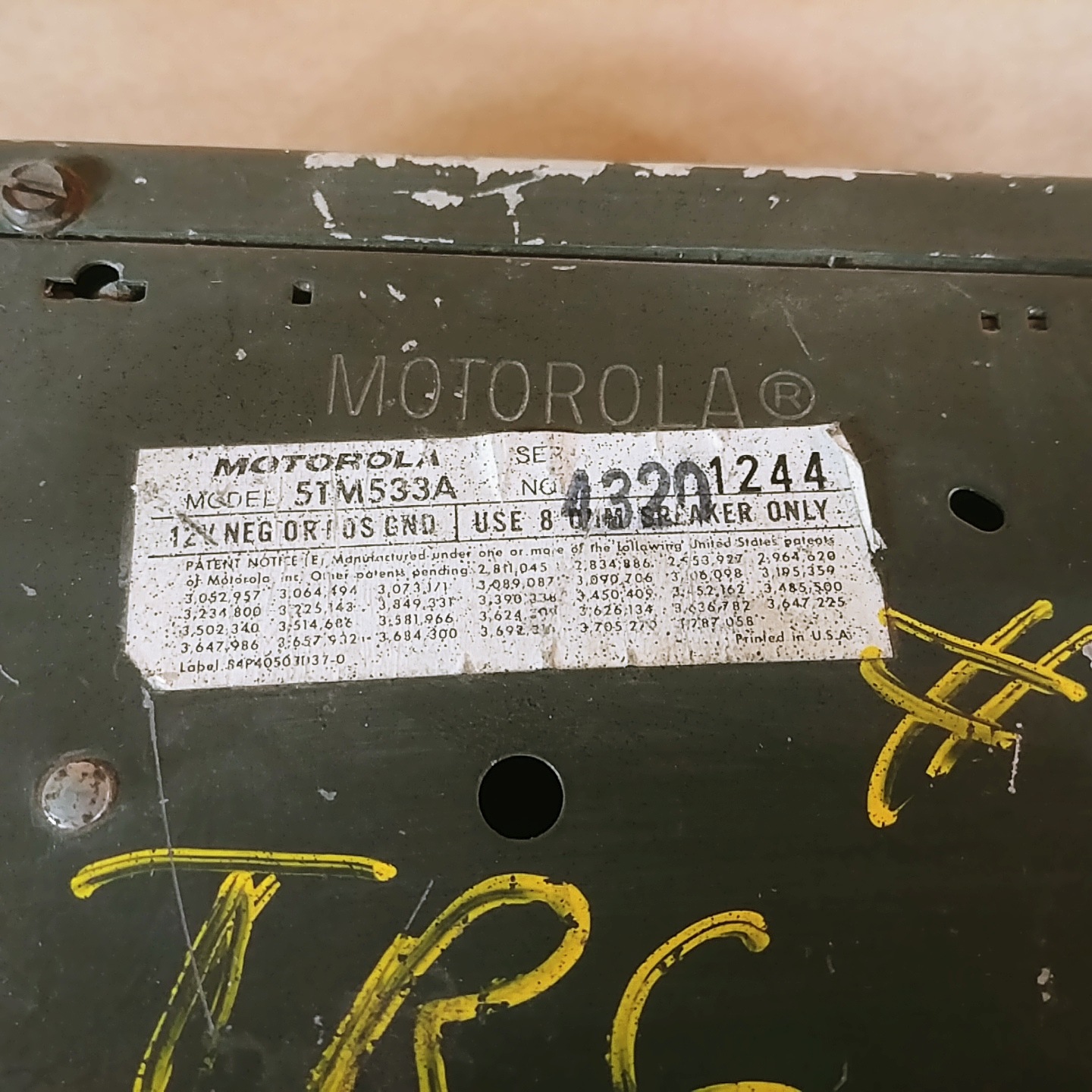 Triumph TR6 Car Stereo AM Radio Motorola 5TM533A Fits Triumph MG Jaguar ...