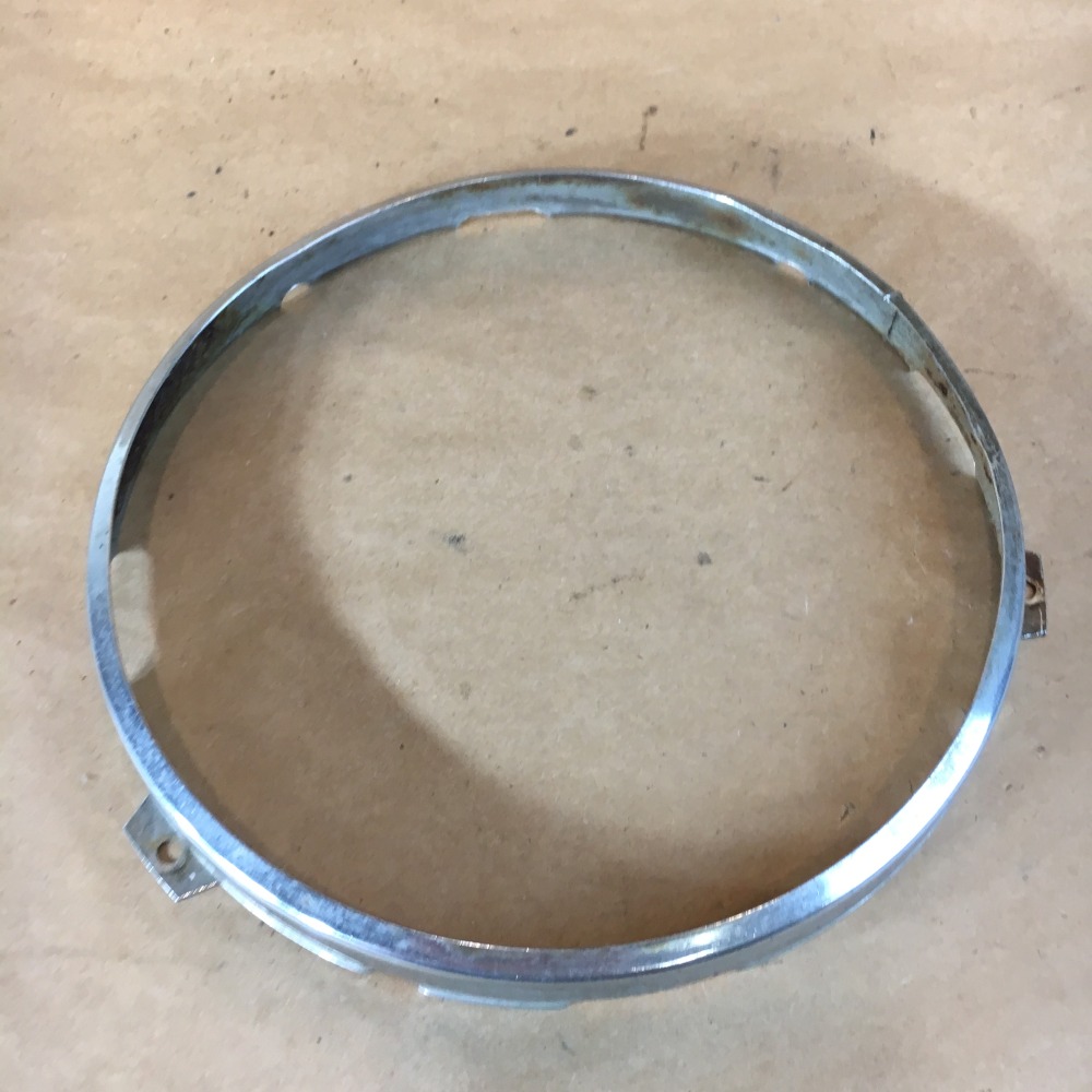 Jaguar XKE E-Type MGB Original Headlight Retaining Ring 7 Inch Chrome ...