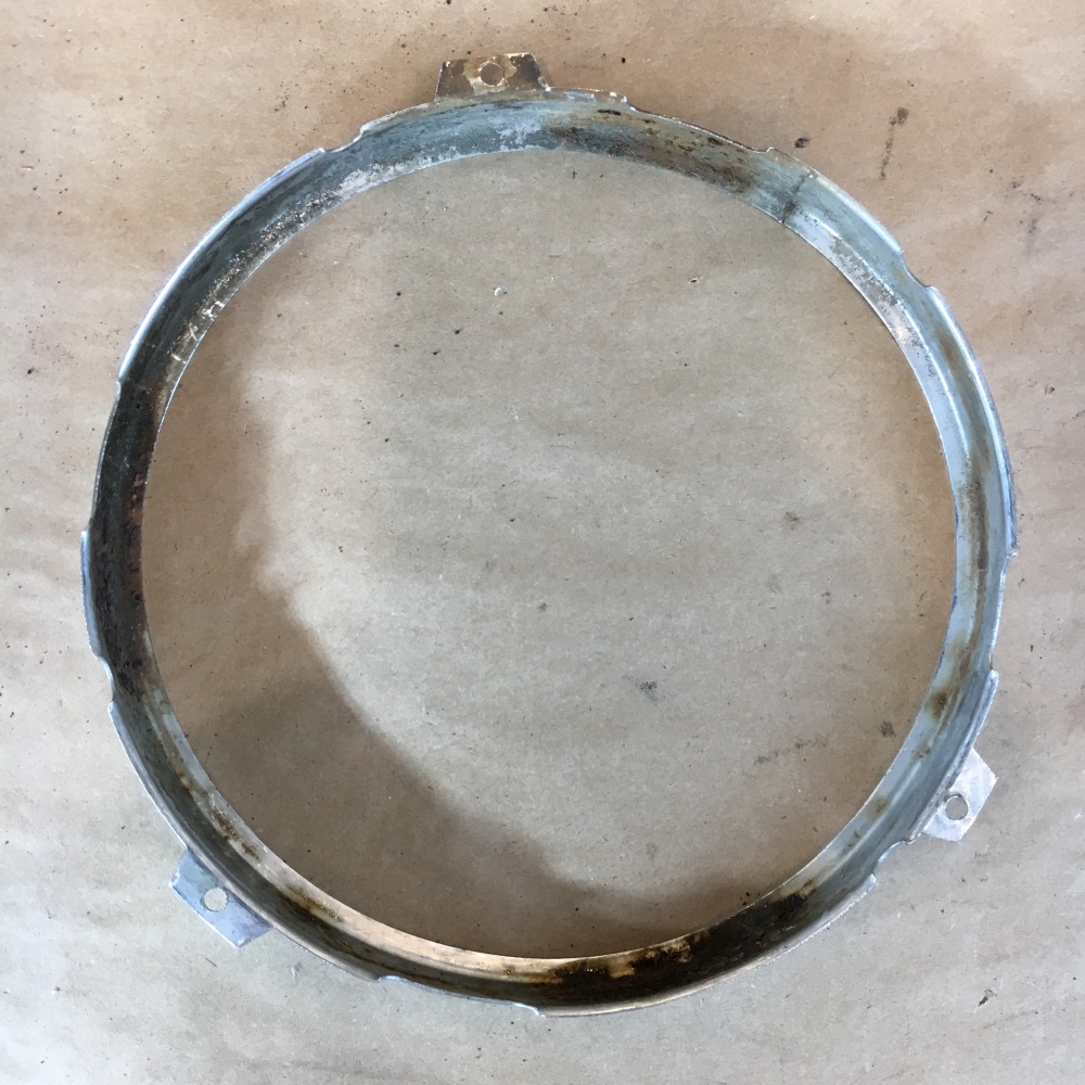 Jaguar XKE E-Type MGB Original Headlight Retaining Ring 7 Inch Chrome ...