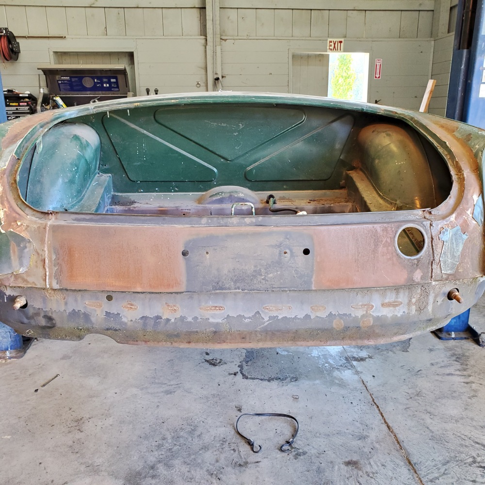 Original 1965 MG MGB Body Shell with Fuel Tank OEM - For Sale, Seattle WA