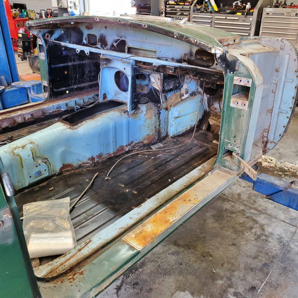 Original 1965 MG MGB Body Shell with Fuel Tank OEM - For Sale, Seattle WA
