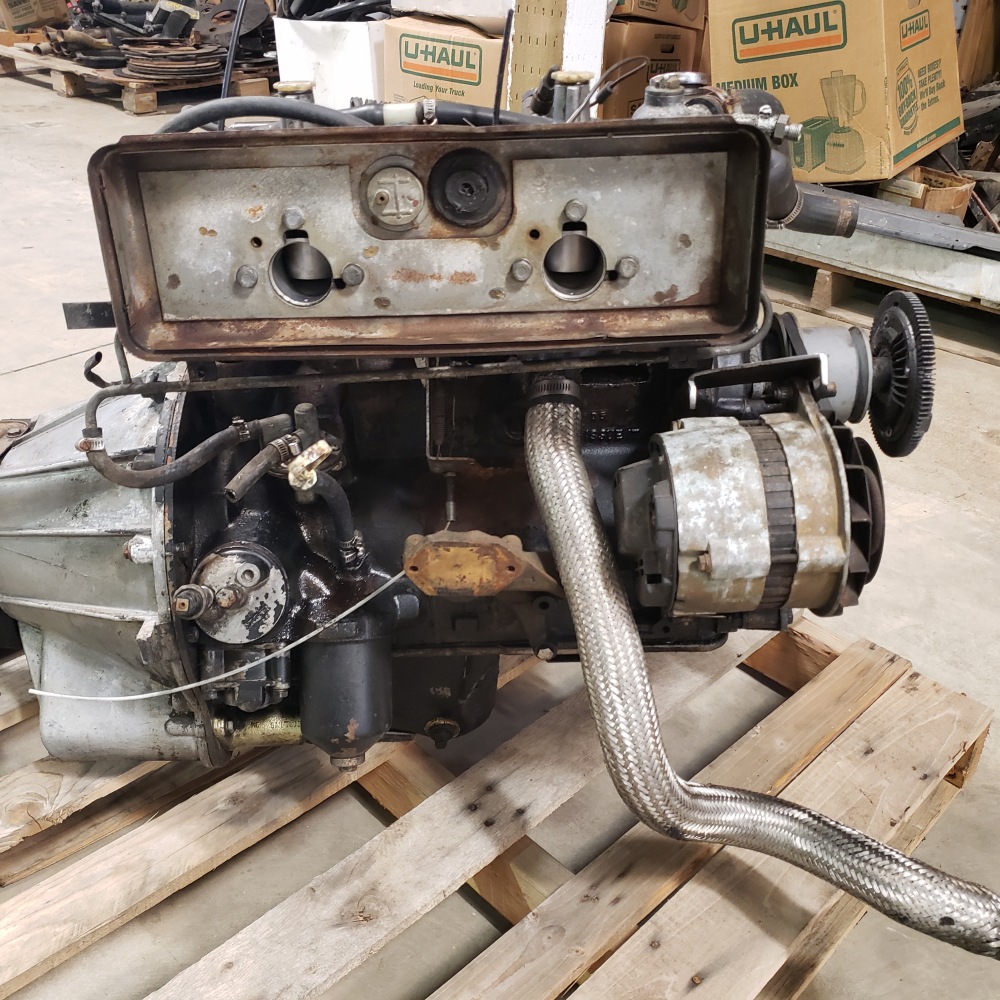 Triumph TR7 Original Complete Engine Motor Transmission 4-Speed RUNNING ...