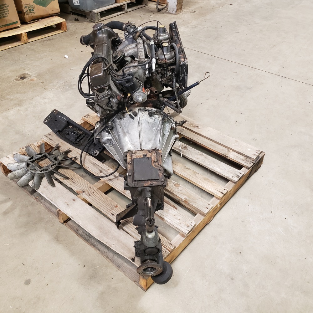 Triumph TR7 Original Complete Engine Motor Transmission 4-Speed RUNNING ...