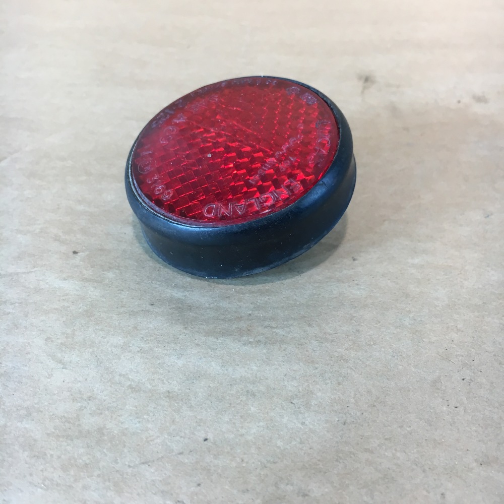 OEM Triumph LUCAS Small Circle RED Reflector BS 2515 1-5 Grade 2 1 1/2 ...