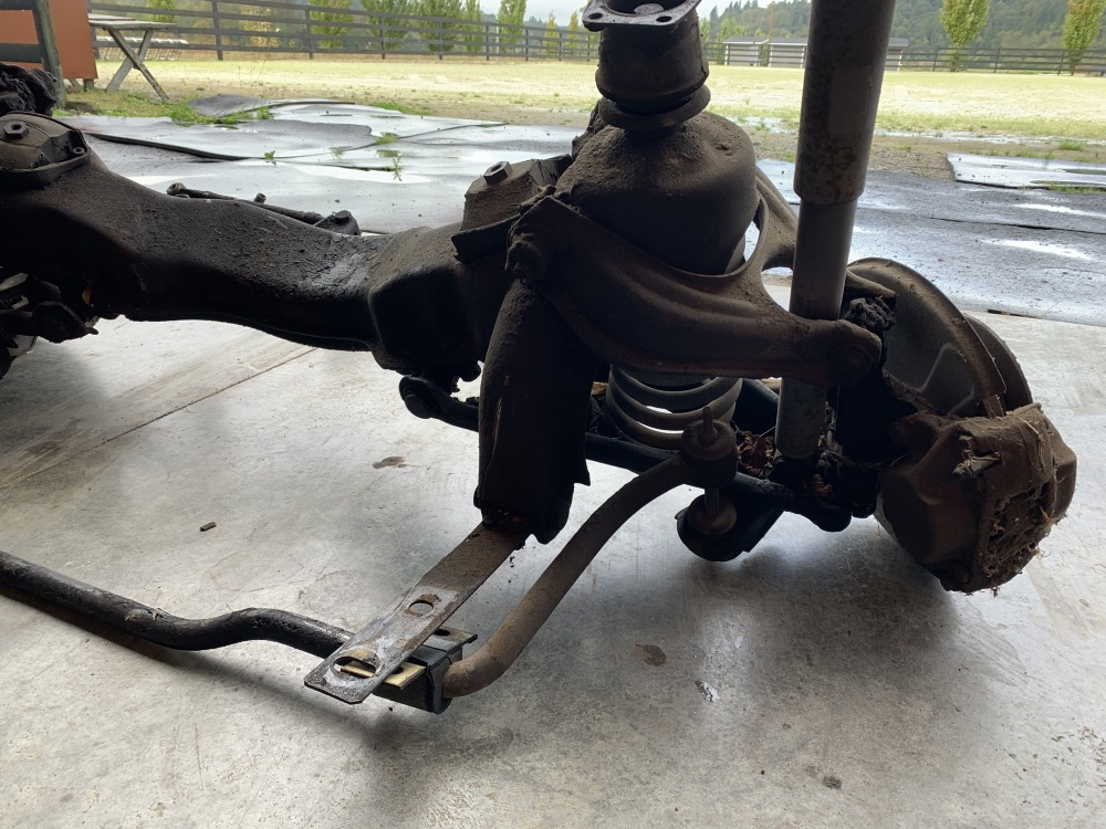 1970 Mercedes Benz 280 SE Front Suspension Sway Bar Cradle Brakes ...