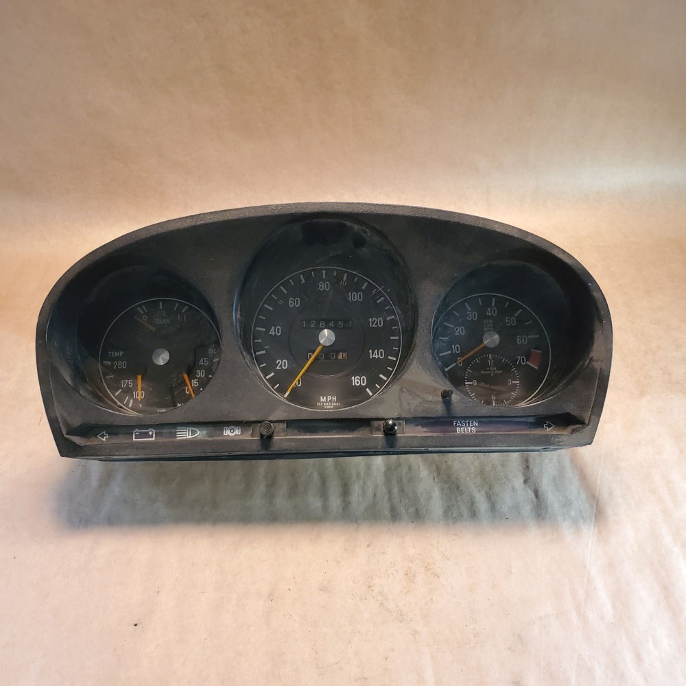 OEM 1973-1980 Mercedes Benz 450 SE SEL SL Speedometer Gauge Cluster VDO ...