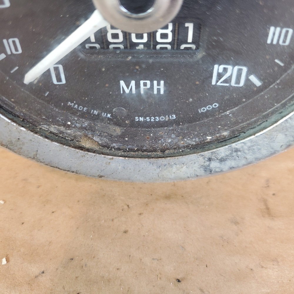 OEM 1975-1976 MG MGB Smiths Speedometer MPH Speed Gauge SN 5230/13 ...