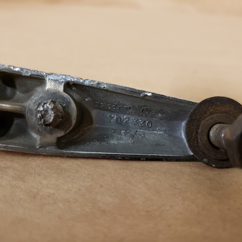 Triumph Spitfire TR4 TR4A Original Rear Trunk Boot Lid Chrome Hinge OEM ...