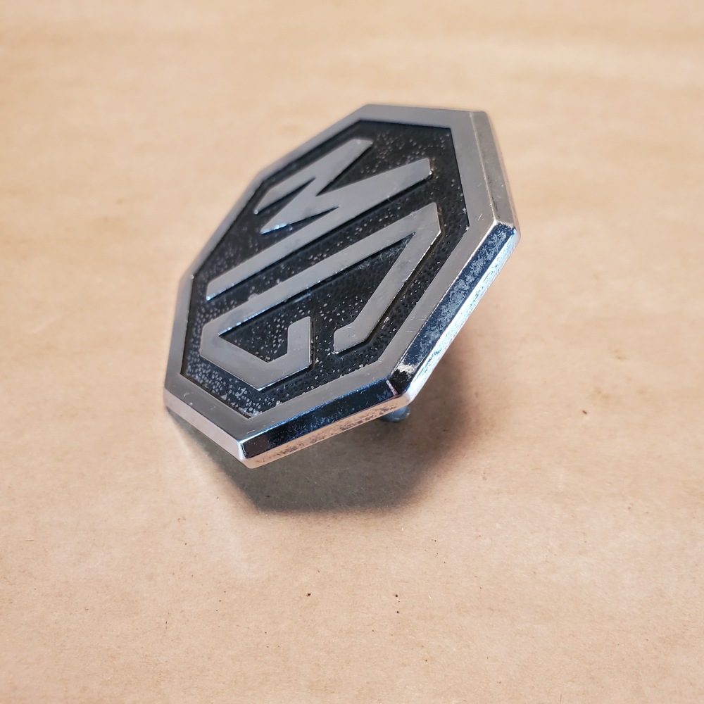 MG MGB MG Midget Black + Chrome Bumper Metal Badge Emblem CHA344 JF6236 ...