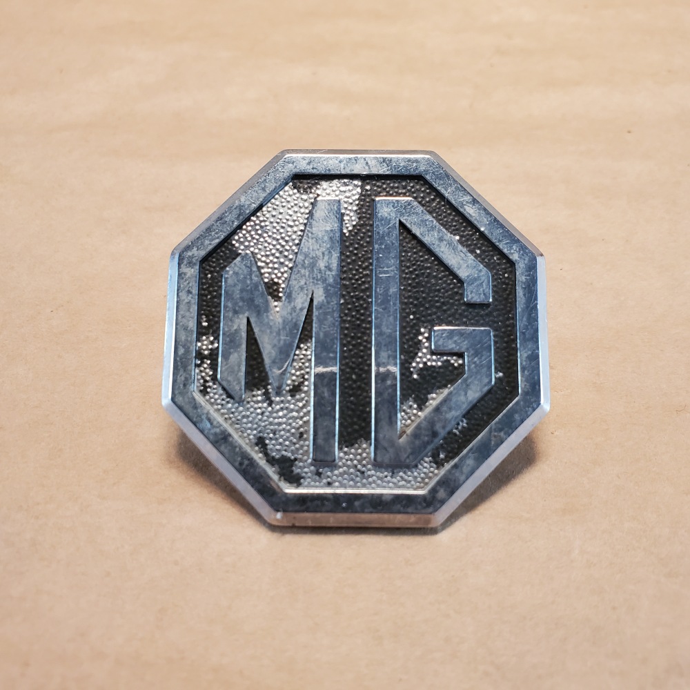 MG MGB MG Midget Black + Chrome Bumper Metal Badge Emblem CHA344 JF6236 ...