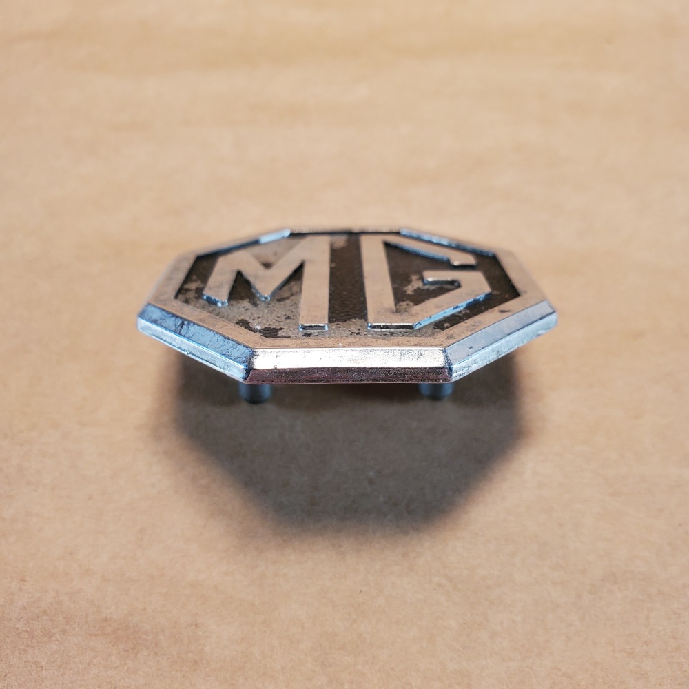 MG MGB MG Midget Black + Chrome Bumper Metal Badge Emblem CHA344 JF6236 ...