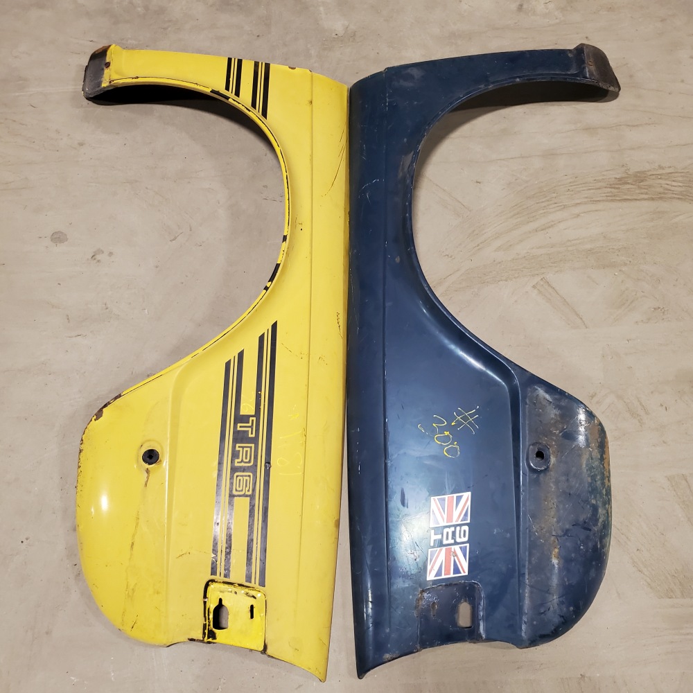Pair of Triumph TR6 Original Right RH and Left LH Rear Fender Panels ...
