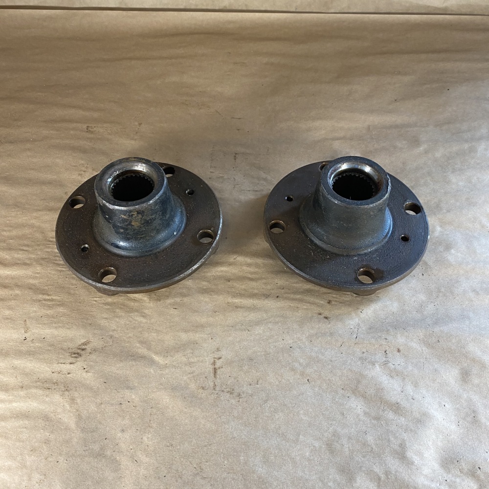 Original 68-80 MG MGB Rear Disc Wheel Steel Wheel Hub Pair BTB705 OEM ...