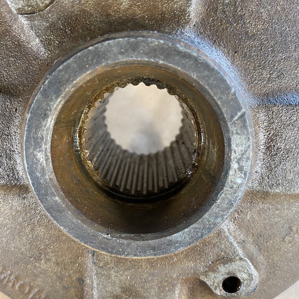 Original 68-80 MG MGB Rear Disc Wheel Steel Wheel Hub Pair BTB705 OEM ...