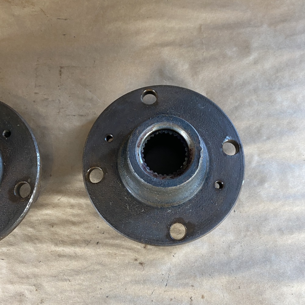 Original 68-80 MG MGB Rear Disc Wheel Steel Wheel Hub Pair BTB705 OEM ...