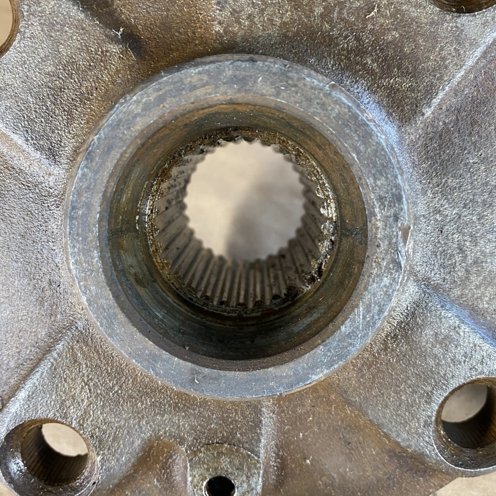 Original 68-80 MG MGB Rear Disc Wheel Steel Wheel Hub Pair BTB705 OEM ...