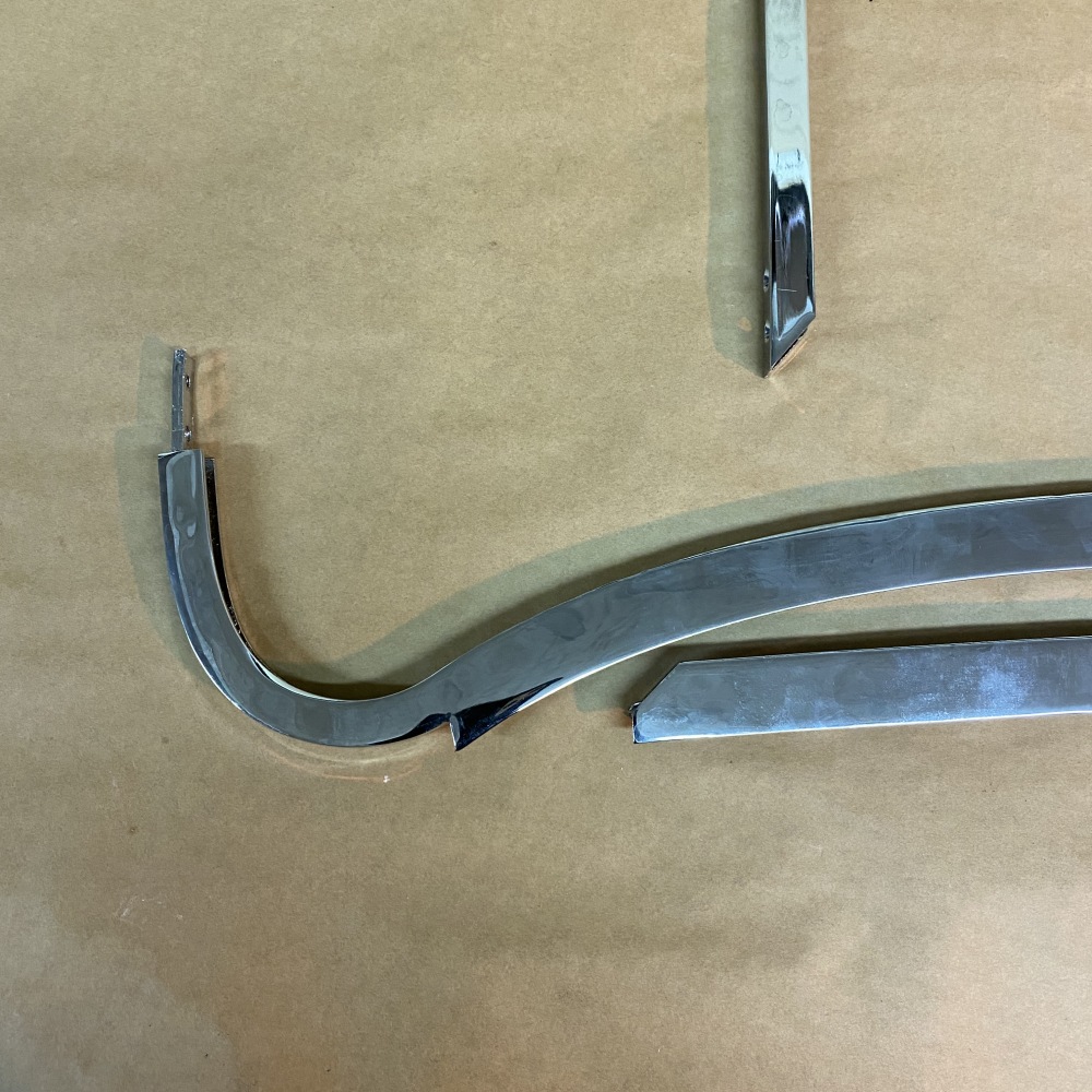 Original Jaguar XK120 XK140 Roadster Chrome Windscreen Frame Pair ...