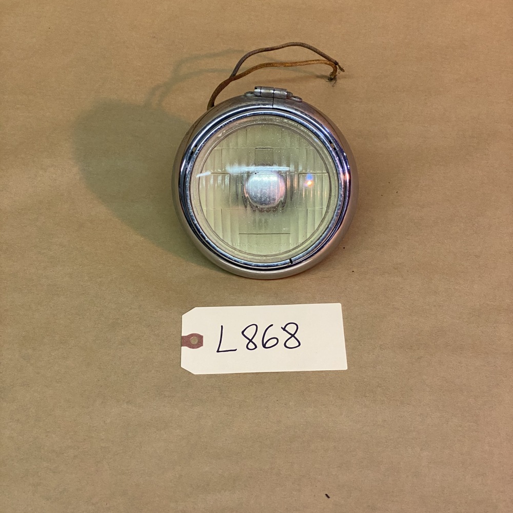 Original Lucas 462 Fog Lamp w Chrome Finisher Ring and Flat Bottom ...