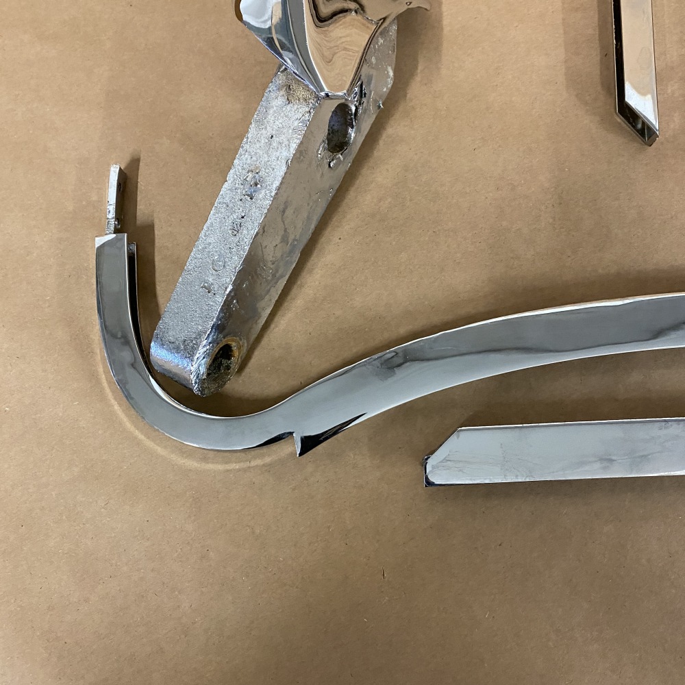 Original Jaguar XK120 XK140 OTS Roadster Chrome Windscreen Frame ...