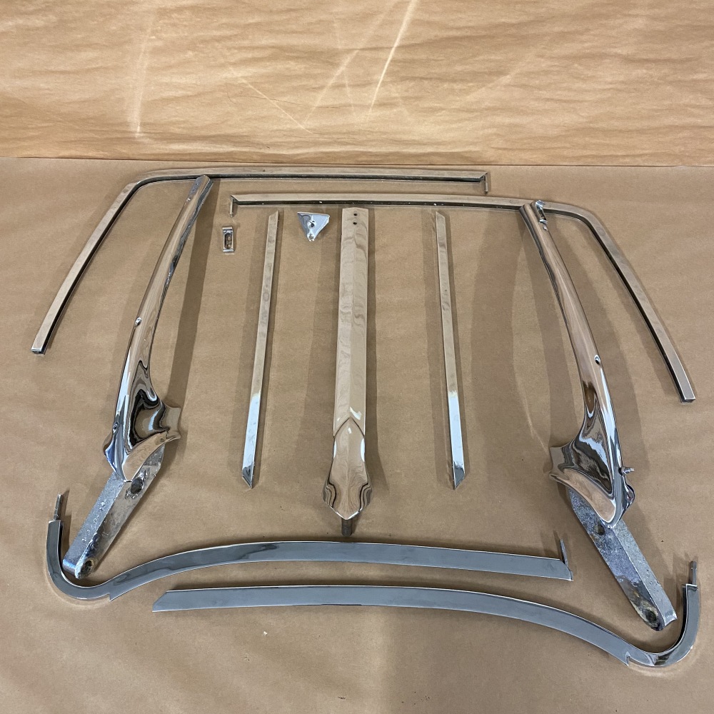 Original Jaguar XK120 XK140 OTS Roadster Chrome Windscreen Frame ...