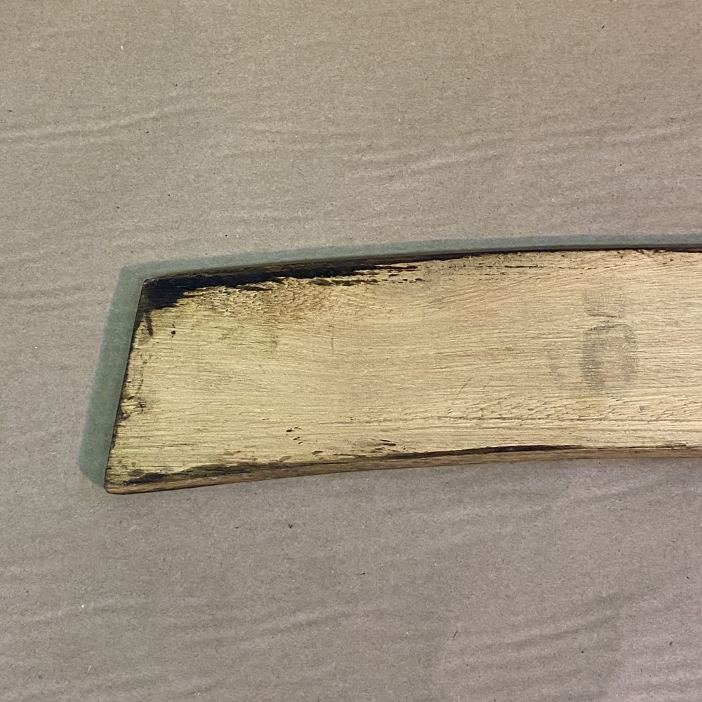 Original Jaguar XK120 FHC Right Side Interior Door Upper Wood Trim ...