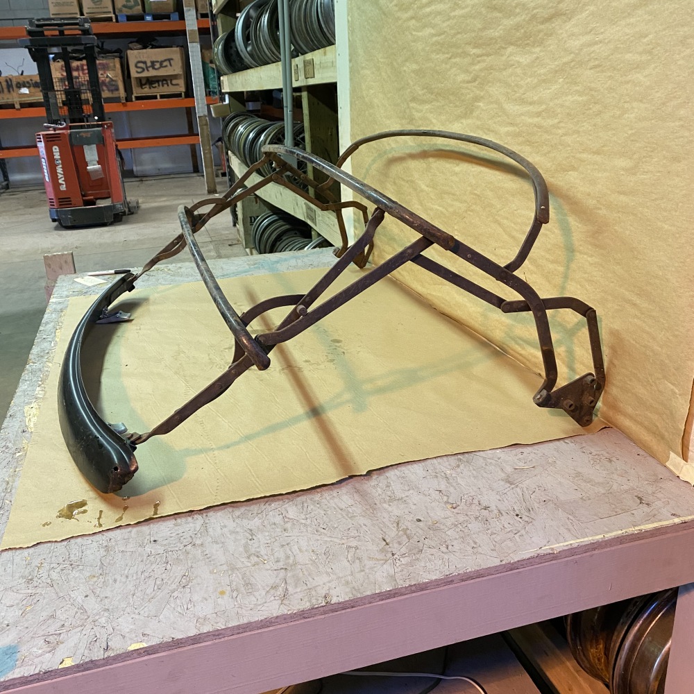 Original 1971-1980 MG MGB Convertible Top Hood Frame with Headrail and ...