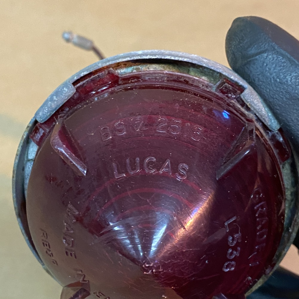 Original Lucas L538 Single Rear Tail Light Tail Lamp Assembly Daimler ...
