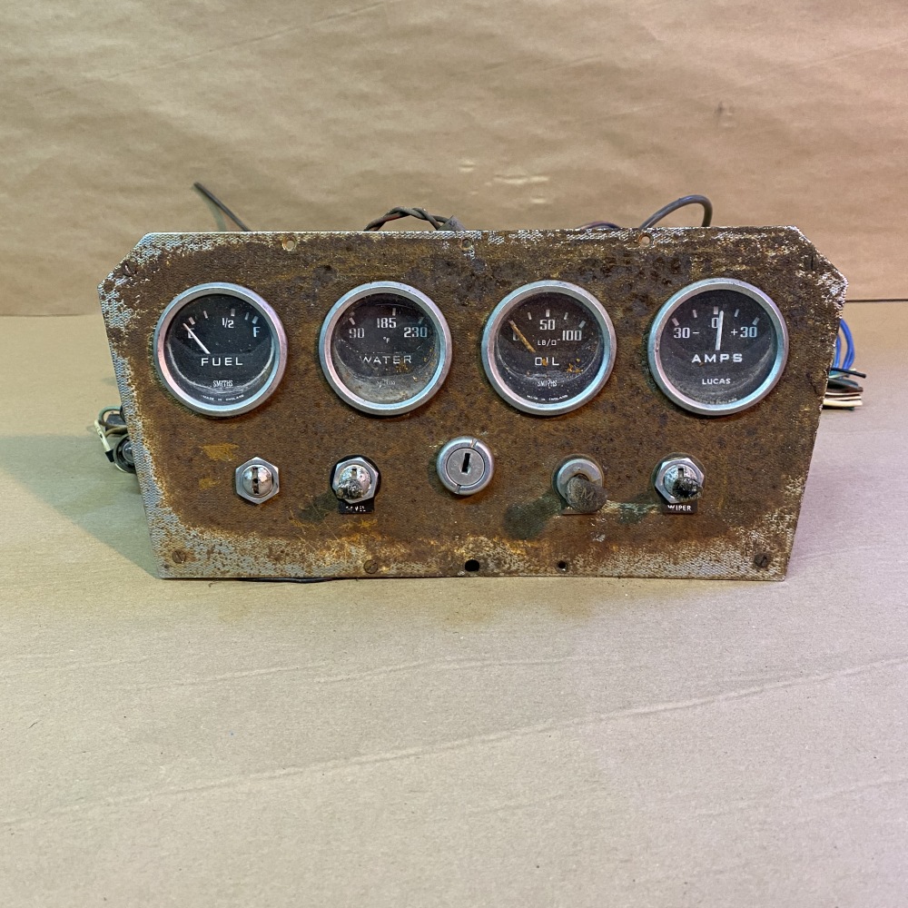 Original Daimler Dart SP250 Dash Gauge Instrument Cluster Switch Panel ...