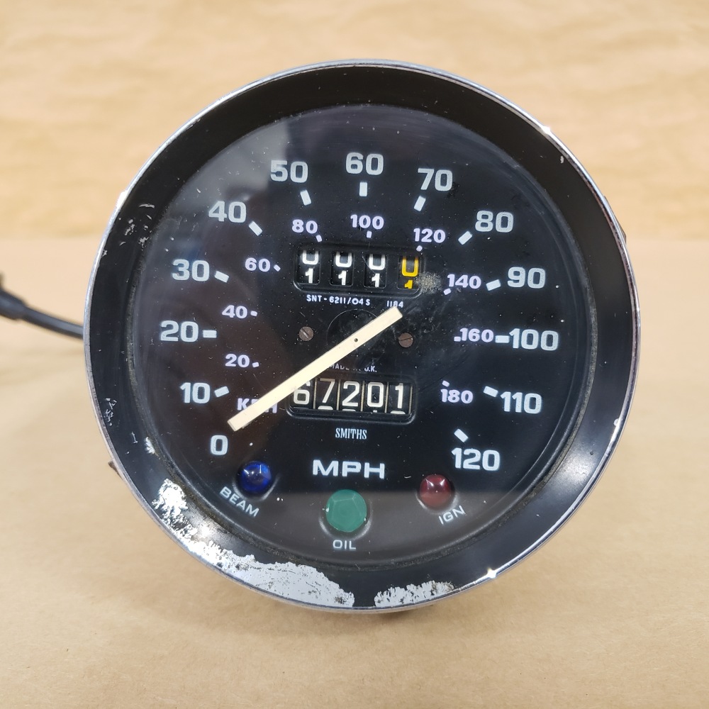 OEM 1974-1980 Triumph Spitfire 1500 Speedometer Gauge 120MPH Smiths ...