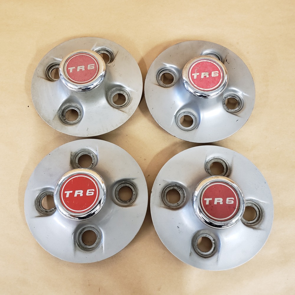 Triumph TR6 1973-76 Original Wheel Hub Cap Silver Set of 4 OEM - For ...