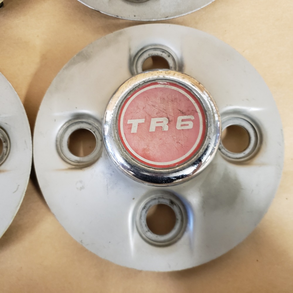 Triumph TR6 1973-76 Original Wheel Hub Cap Silver Set of 4 OEM - For ...