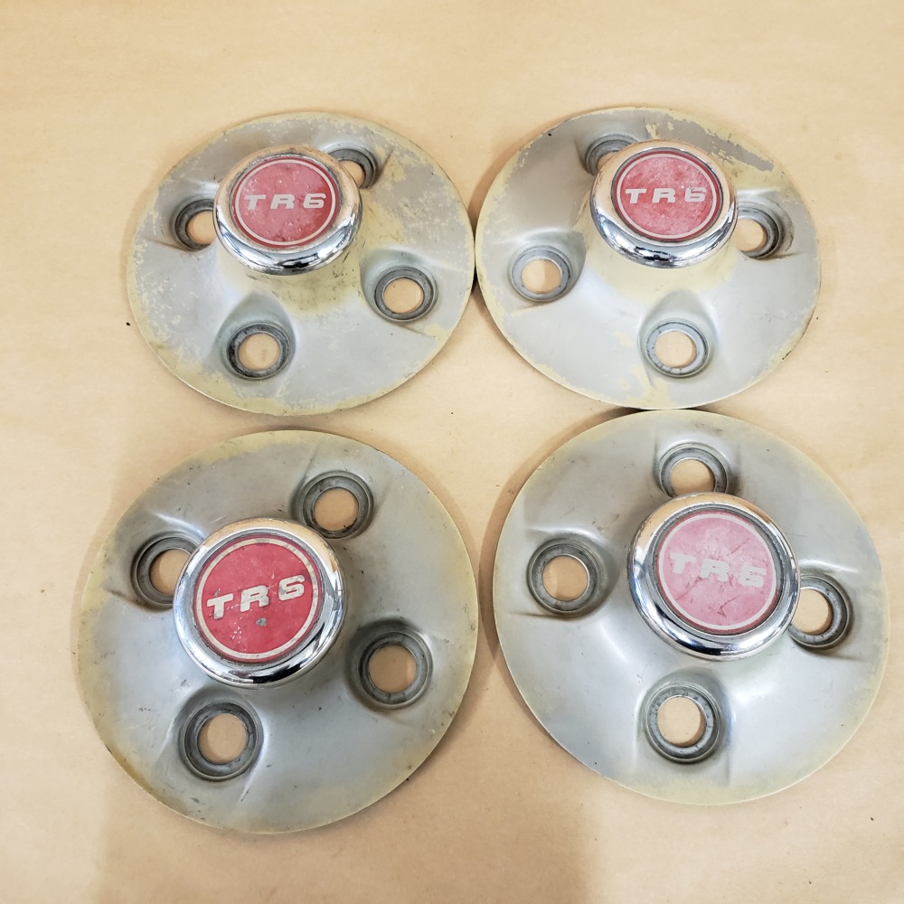 Triumph TR6 1973-1976 Original Wheel Hub Cap Silver Set of 4 OEM - For ...