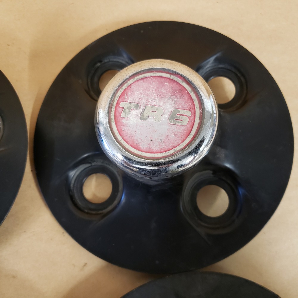 Triumph TR6 1970-1972 Original Wheel Hub Cap Black Set of 4 OEM - For ...