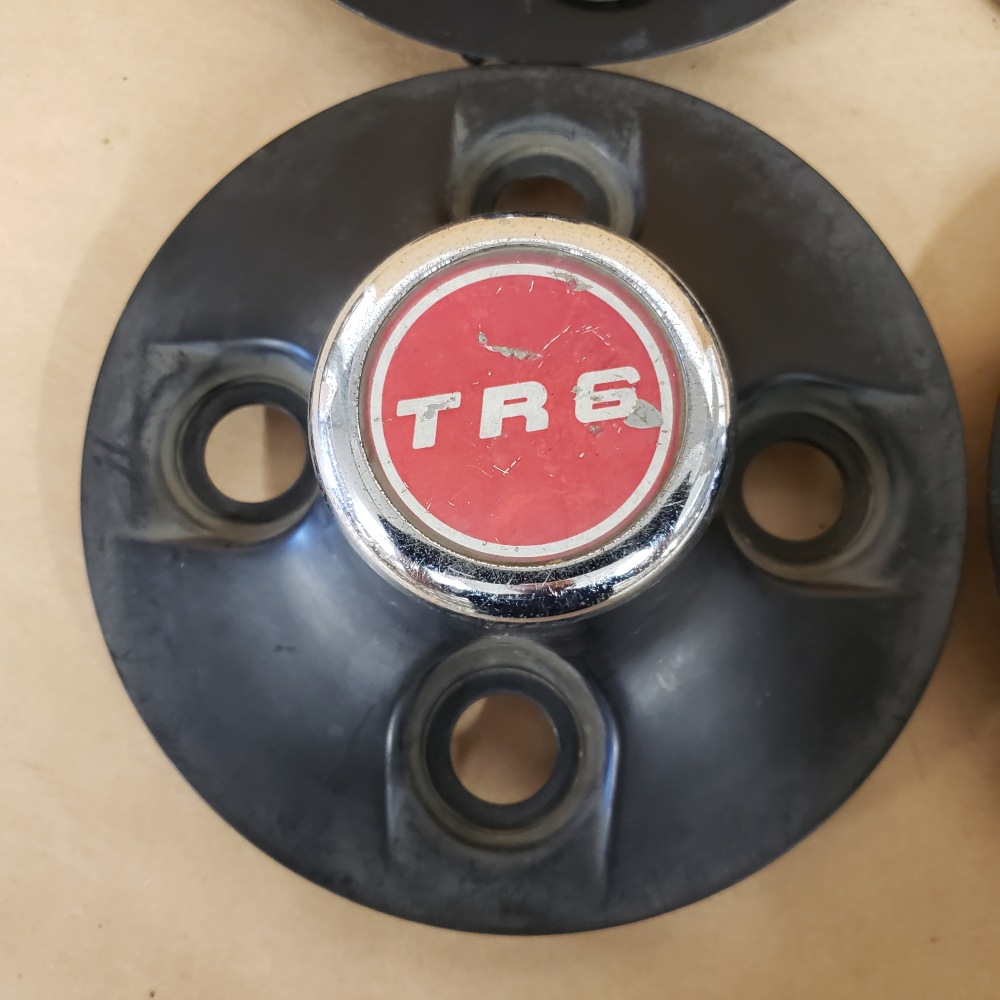 Triumph TR6 1970-1972 Original Wheel Hub Cap Black Set of 4 OEM - For ...